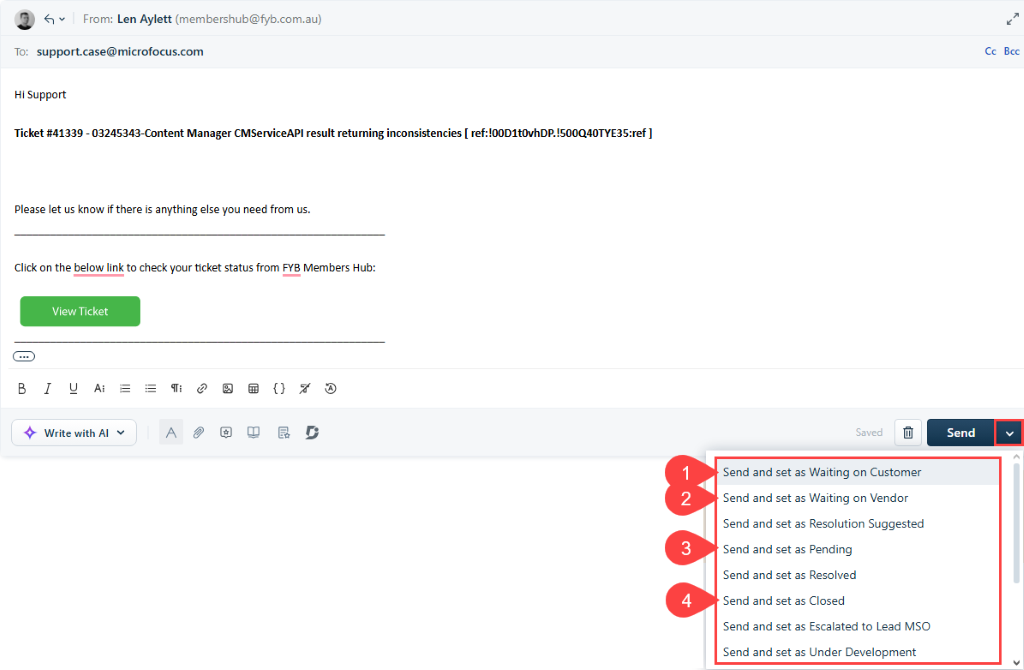 Freshdesk Cheat sheet : FYB Members Hub
