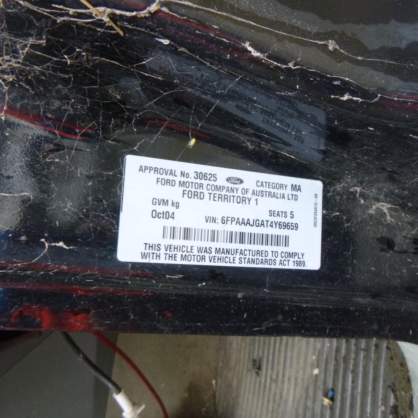 Airbag Module/Sensor Territory Ford 2004