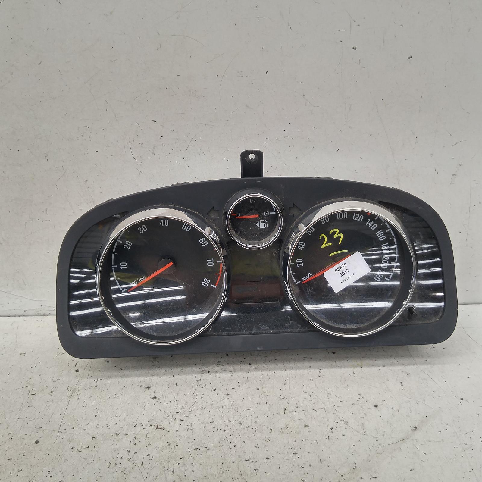 Instrument Cluster Captiva Holden 2012