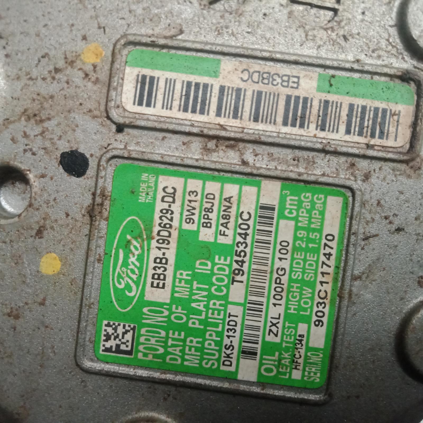 A/C Compressor Ranger Ford 2019