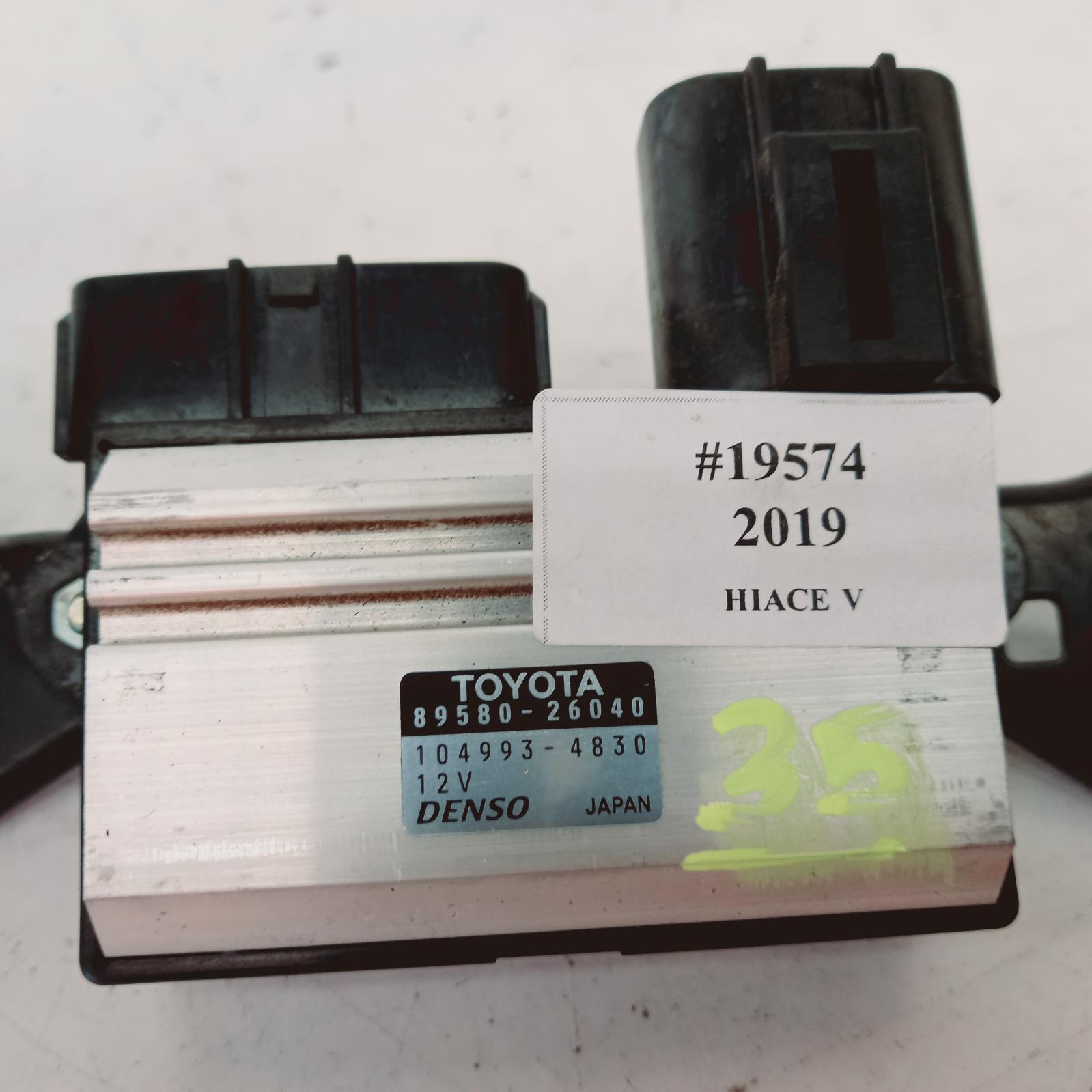 Ecu Hiace Toyota 2019