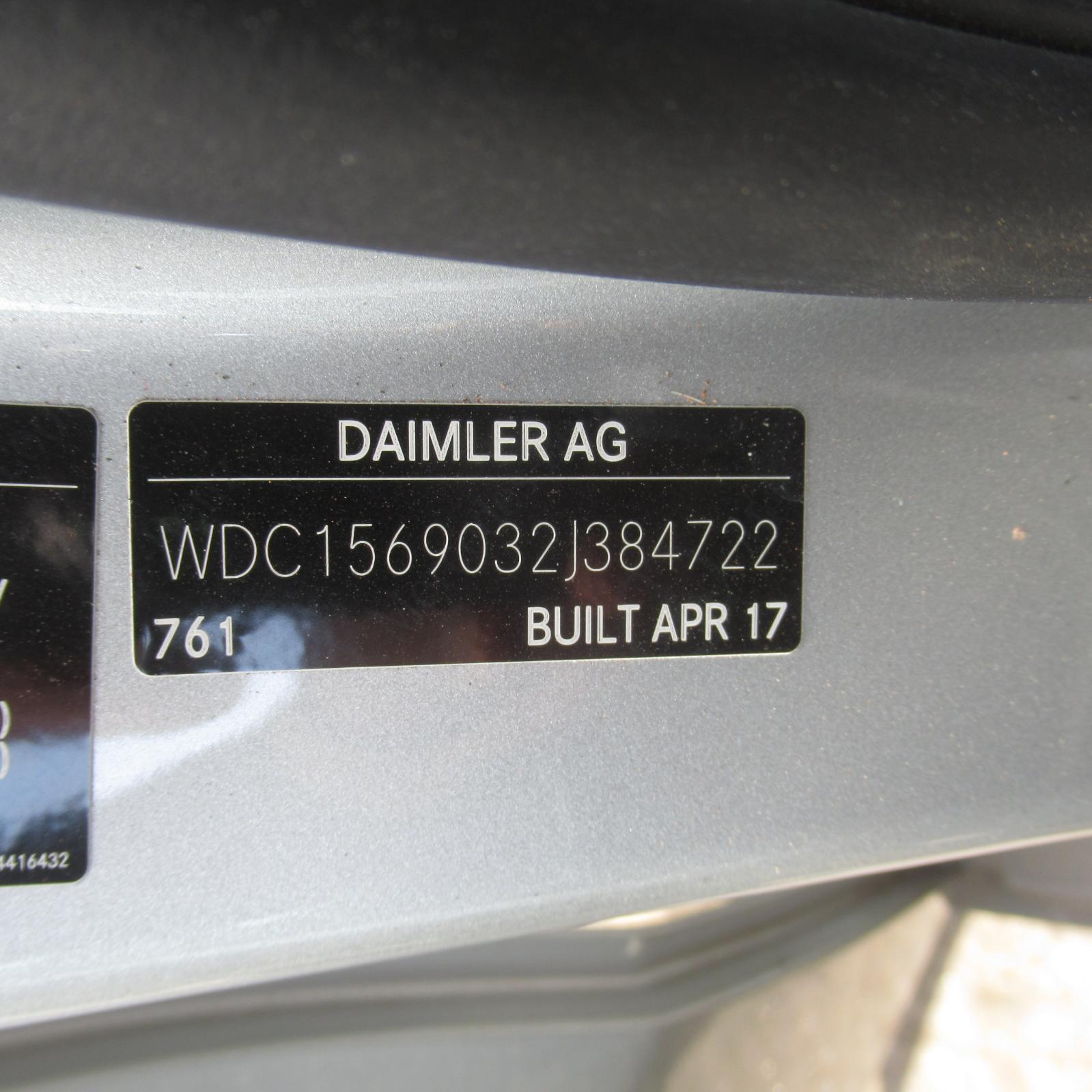 Door/Tailgate Seal Gla Class Mercedes 2017