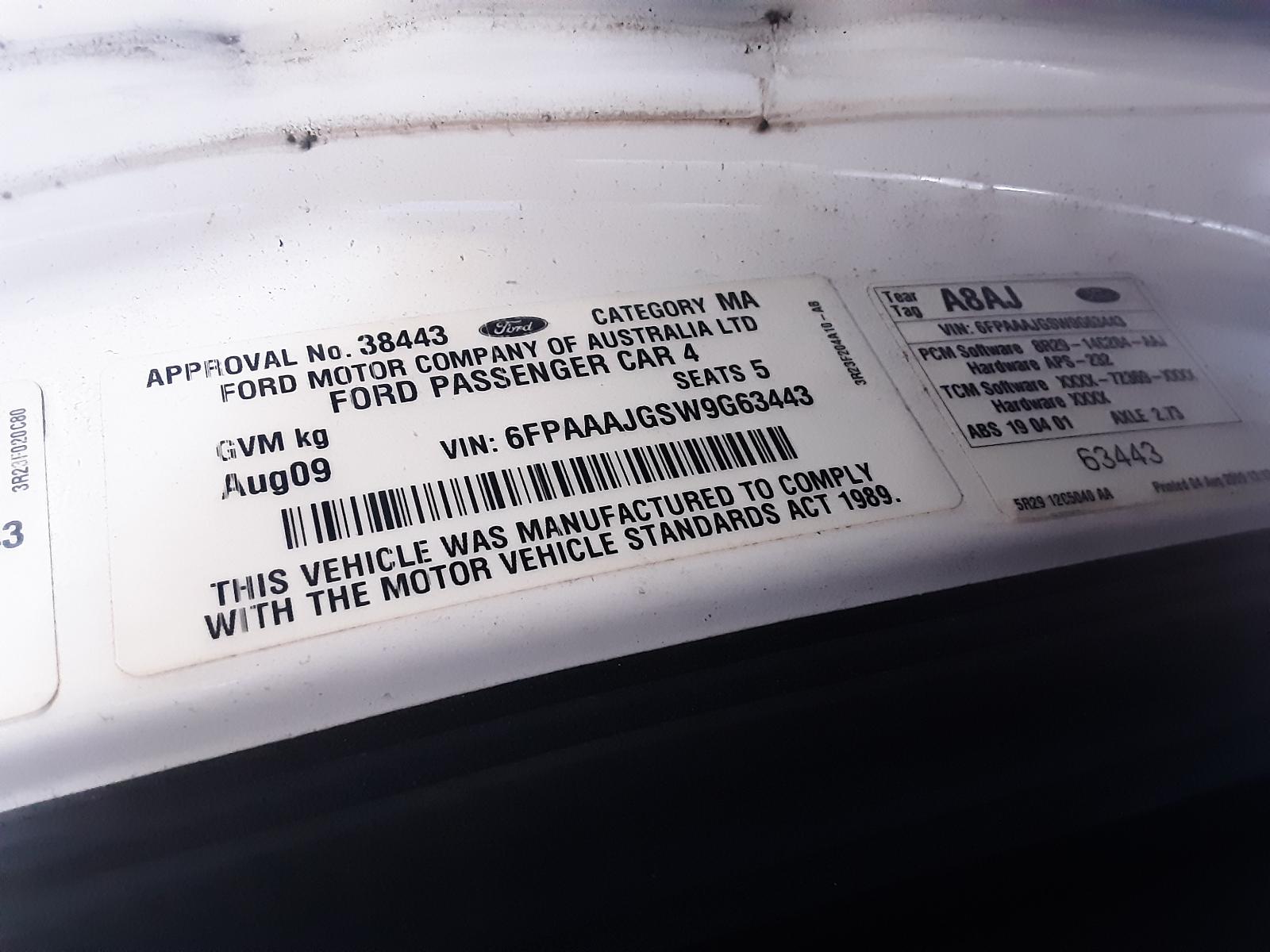 Right Indicator/Fog/Side Falcon Ford 2009