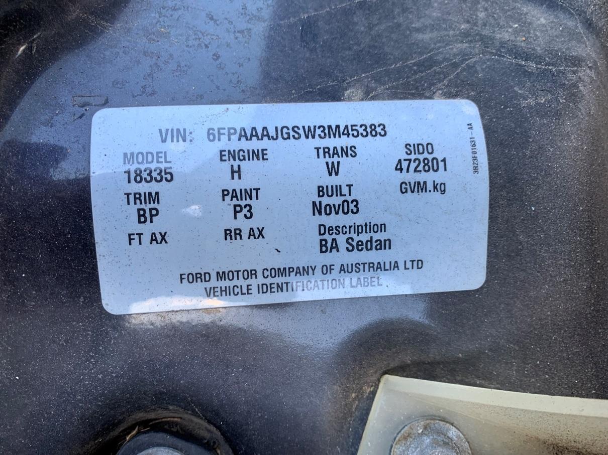 Abs Pump/Modulator Falcon Ford 2003