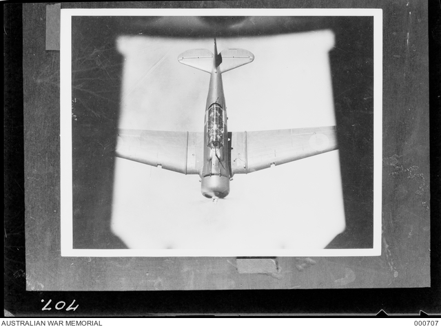 LAVERTON - WIRRAWAY MONOPLANE, A20-21 OF NO.21 (G.P.) SQUADRON. AS SEEN ...