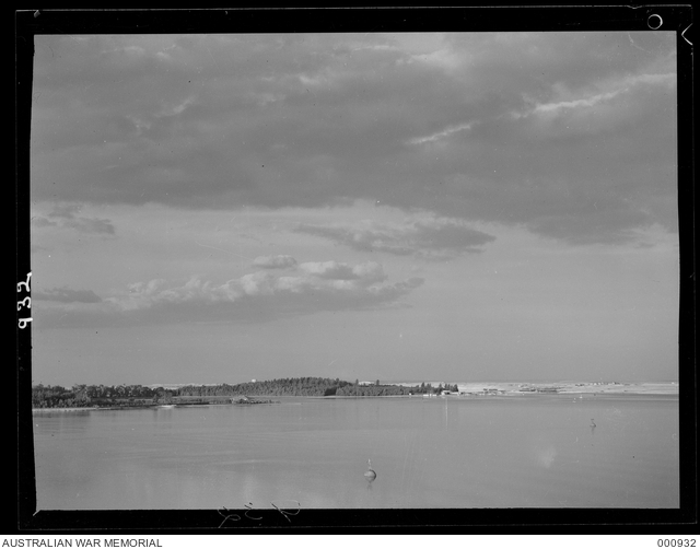 SUEZ CANAL - ISMALIA LOOKS VERY PEACEFUL FROM THE COAST - FROM U.1 ...