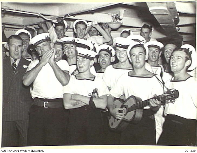 H.M.A.S. PERTH'S CREW BROADCAST AT SYDNEY, ABOARD SHIP. | Australian ...