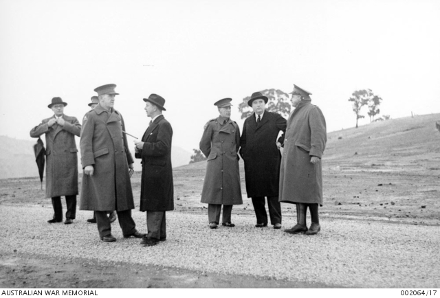 Group portrait taken as Mr Menzies, the Prime minister of Australia ...