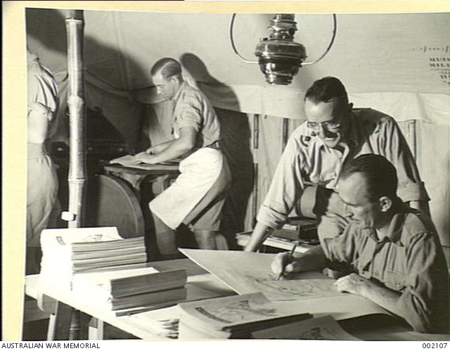 BEIT JERJIA - PUCKAPUNYAL NEWS GOES TO PRESS. CORPORAL HANNAHAN ARTIST ...