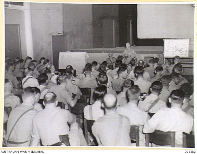 BEIT JERJIA. GENERAL BLAMEY HAS A TALK TO SENIOR OFFICERS OF THE ARMY ...