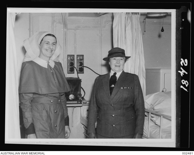 2/1ST HOSPITAL SHIP "MANUNDA". MATRON E. KEAREY WHO IS THE PRINCIPAL ...
