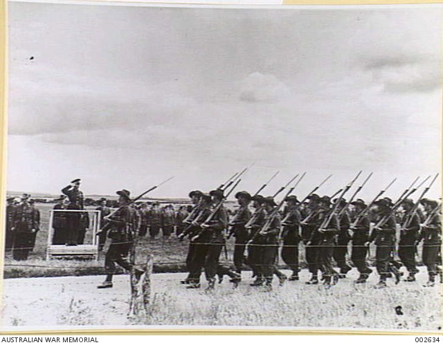 AUSTRALIAN TROOPS MARCH PAST AS THE KING TAKES THE SALUTE. | Australian ...
