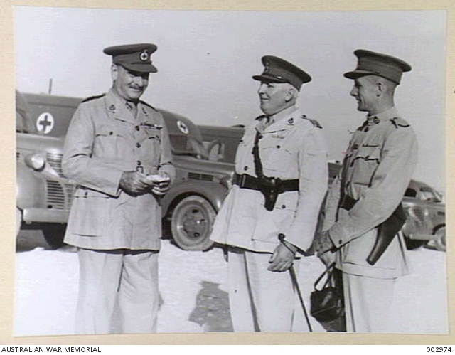 Red Cross Commissioner Colonel Cohen, Mr Maclean and Driver Tapper ...