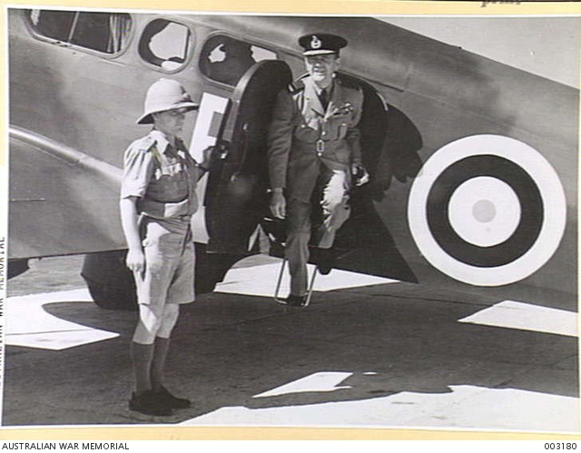 The AOC, Sir Arthur Longmore arriving at the Station where the Squadron ...