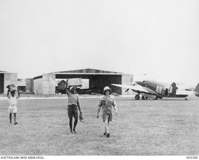An aircraftman of No. 8 Squadron RAAF, looks pleased with life in ...