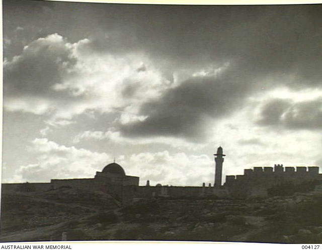 JERUSALEM - FROM THE MOSLEM CEMETERY LOOKING ACROSS TO ST. STEPHENS ...