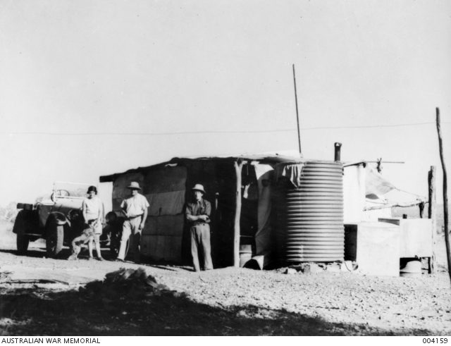 TYPICAL HOME OF GOLD MINERS IN TENANT CREEK DISTRICT. MR AND MRS F ...