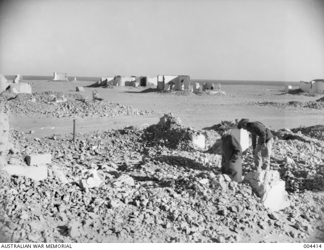 SIDI BARRANI, EGYPT. COMPLETE AND UTTER RUIN WAS ALL THAT REMAINED ...