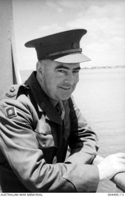 After embarkation on the troopship, this unidentified officer of the ...