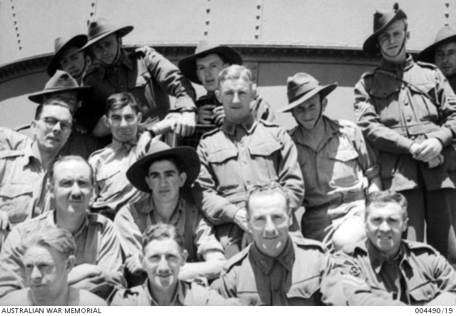 A group of unidentified members of an Anti-Aircraft Battery of the 7th ...