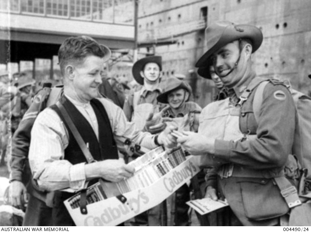This unidentified soldier of a unit of the 8th Division bought a ...