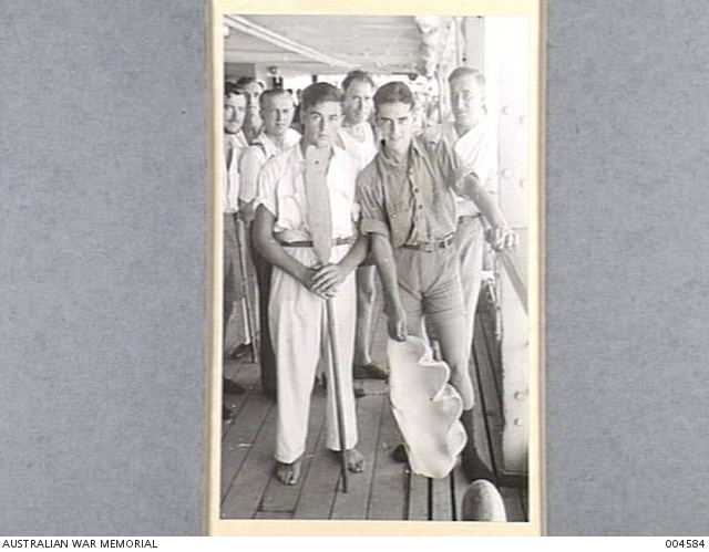 VICTIMS OF NAZI RAIDERS ARRIVE IN AUSTRALIA: SOUVENIRS OF THEIR ISLAND ...