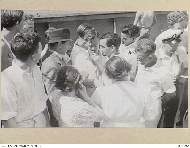 VICTIMS OF NAZI RAIDERS ARRIVE IN AUSTRALIAN PORT: CUT OFF FOR MANY ...