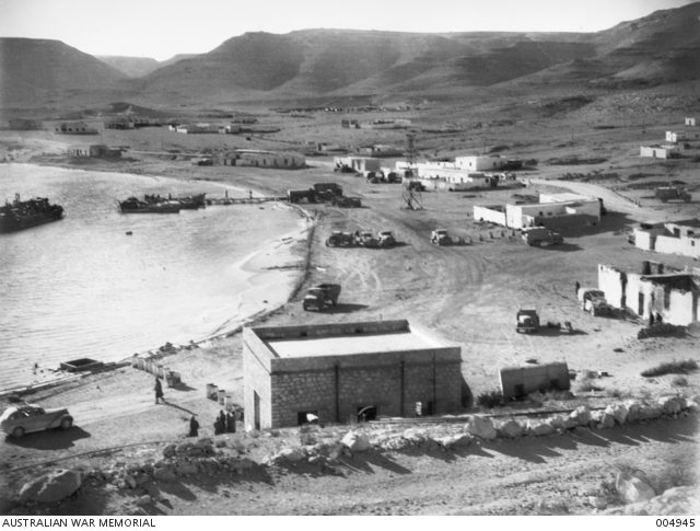 SOLLUM - OVERLOOKING THE JETTY AND HARBOUR AT SOLLUM BRITISH TRANSPORTS ...