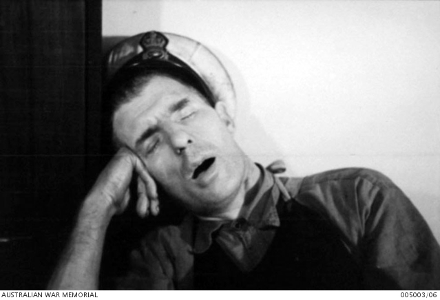 Crew of HMS Ladybird enjoy a respite in the ship's bombardment of the ...