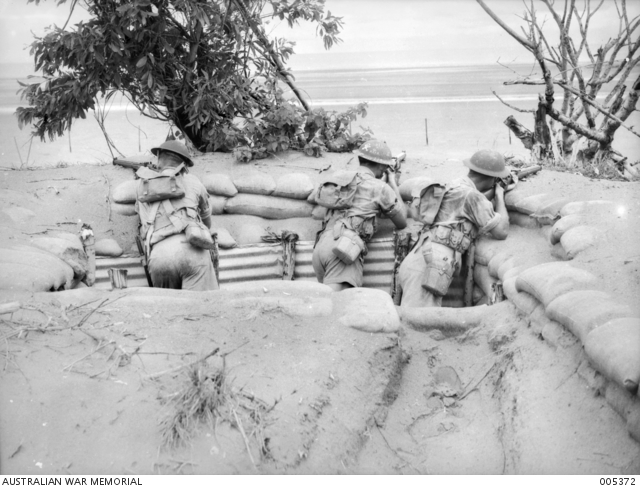 LEE POINT - WEAPON PIT OF 2/25TH BN. (NEGATIVE BY R. PEARSE ...