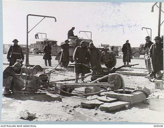 FORT CAPUZZO, LIBYA. WATER IS PUMPED FROM UNDERGROUND TANKS AND ...
