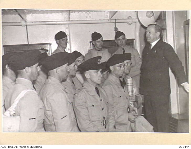 SYDNEY - CANADA 6, RAAF EMBARKATION: SIR DONALD CAMERON, CHAIRMAN OF ...