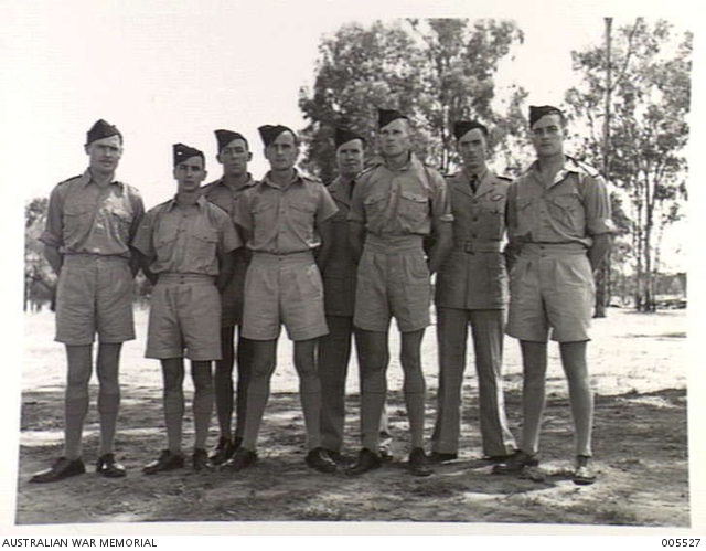 BRISBANE - EMBARKATION "K" - OFFICER OF RAAF PRIOR TO EMBARKATION TO ...