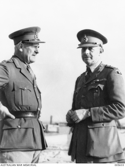 AFTER TOBRUK - GEN. SIR ARCHIBALD WAVELL CONGRATULATES THE AUSTRALIAN ...