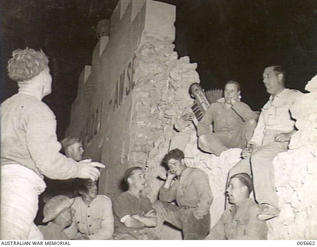 FORT CAPUZZO, LIBYA. BRITISH TOMMIES FIND LIFE MORE FREE NOW THAT THE ...