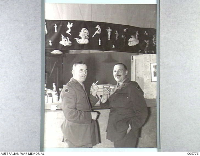 GAZA. OFFICERS MESS AT 2/1ST AUSTRALIAN GENERAL HOSPITAL, LT. COL ...