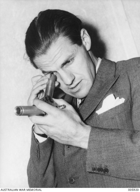 MT. STROMLO, MAKING OF LENSES FOR MILITARY INSTRUMENTS: DR. WOOLLEY ...