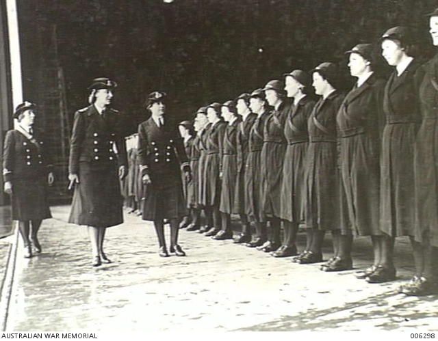 ENGLAND. HER ROYAL HIGHNESS THE DUCHESS OF KENT INSPECTING W.R.N.S. AT ...