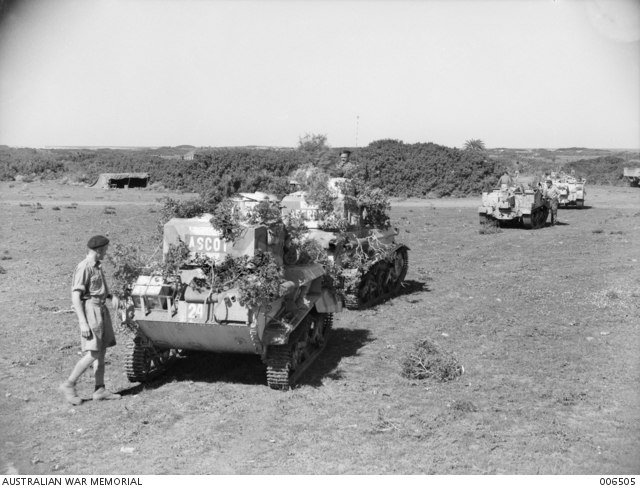 TOCRA. THE 6TH AUSTRALIAN DIVISION CAVALRY DURING A REST PERIOD AFTER ...