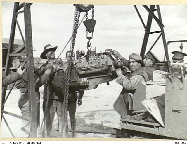 MADDALENA. M.T. SECTION OF THE 2/2 AUSTRALIAN FIELD WORKSHOPS REMOVING ...