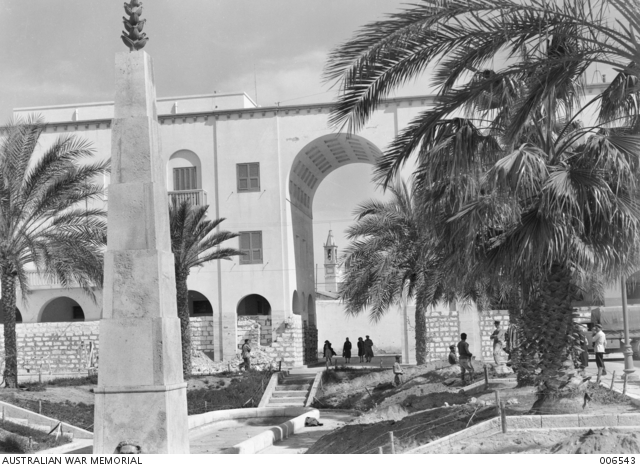 BENGHAZI. THE PIAZZA XXVIII OTTOBRE (28TH OF OCTOBER) AS SEEN FROM THE ...