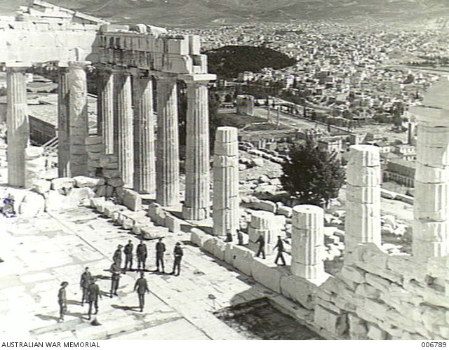 LOOKING ACROSS THE PARTHENON AND ATHENS. (NEGATIVE BY G. SILK ...