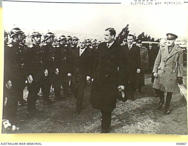 ANKARA. MR. EDEN AND GENERAL SIR JOHN DILL IN TURKEY. AT THE ...