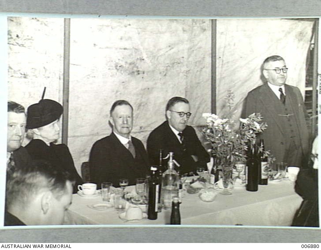 Group portrait of dignitaries who attended the launching of the ...