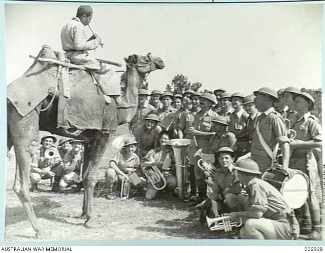 A.I.F. IN PALESTINE. THE "MAGIC FLUTE" BY "HUMP". PLAYERS OF THE PERTH ...