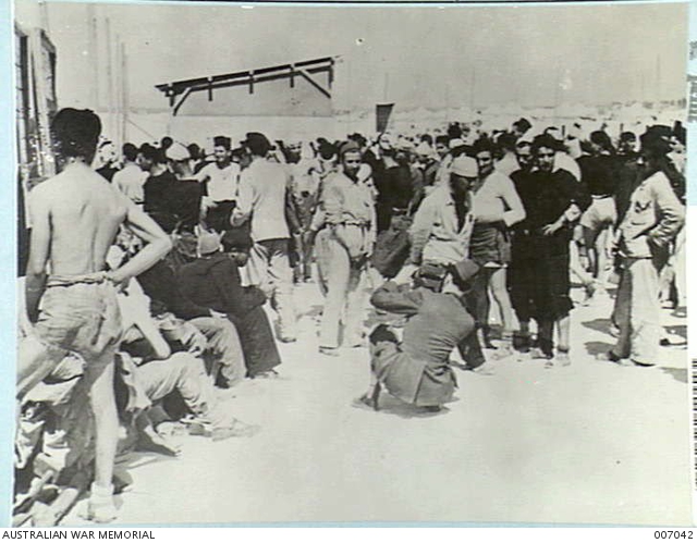 THE BATTLE OF MATAPAN. THESE ARE SOME OF THE SEVERAL HUNDRED PRISONERS ...