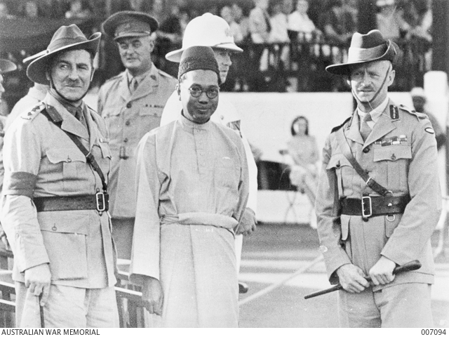 The AIF in Malaya. The Australian General Officer Commanding (GOC ...