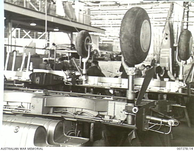 COMMONWEALTH AIRCRAFT FACTORY. WHEEL ASSEMBLY. (NEGATIVE BY E ...