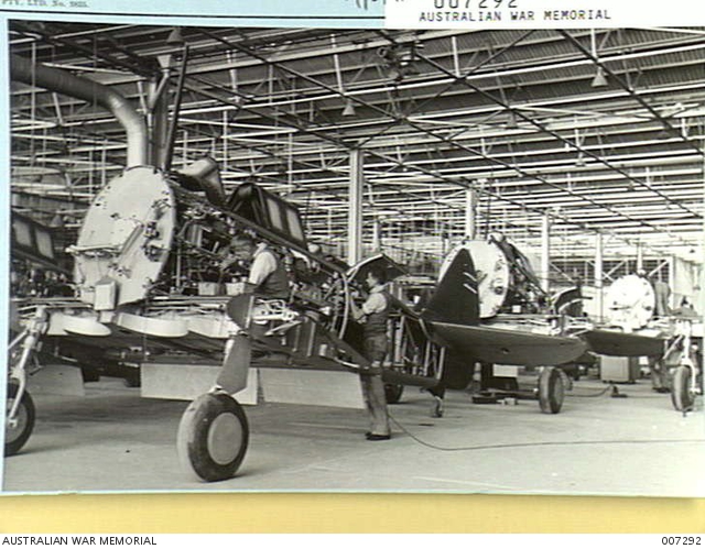 COMMONWEALTH AIRCRAFT FACTORY. AFTER THE FUSELAGE AND CENTRE SECTION ...