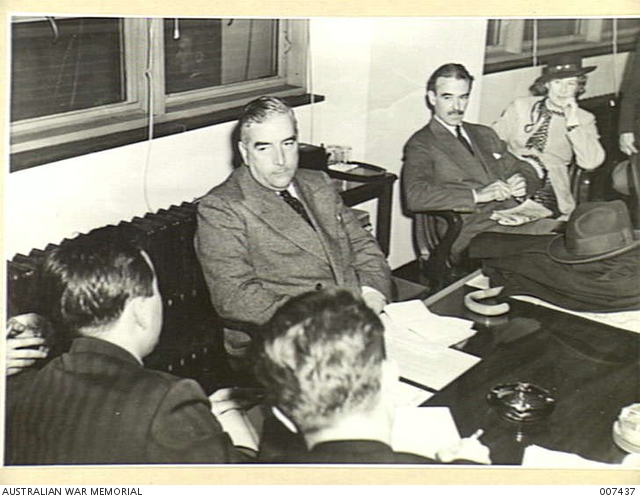 On his arrival for a visit to the United States, the Right Honourable R ...